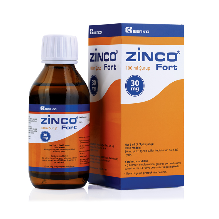 ZINCO 30 MG FORTE SYRUP (100 ml) | Berko İlaç